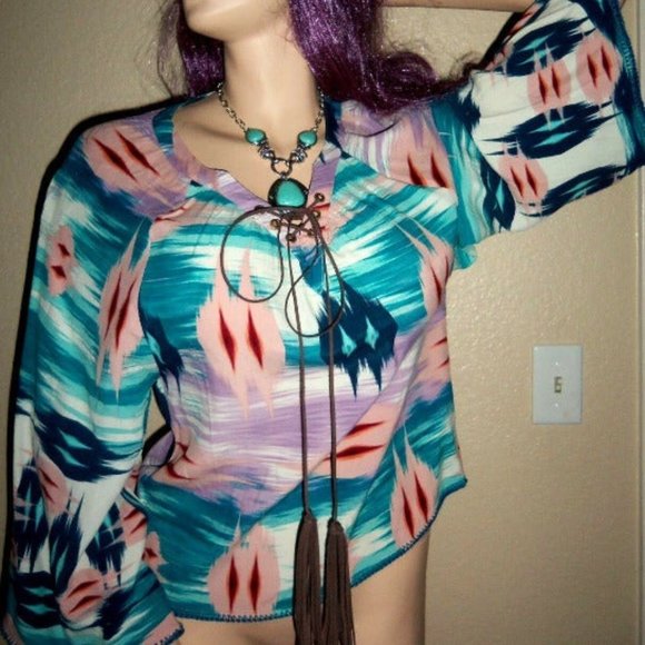 Anthropologie | Tops | Sanctuary Anthropologie S Nwt Southwest Aztec ...